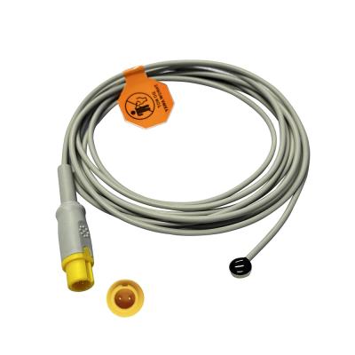 China Comen Adult Child Rectal Esophageal Temperature Sensor Probe Round 2Pin Connector for sale