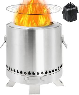 中国 ステンレス鋼のポータブルのキャンプし、調理する屋外の無煙火ピット15×14.2のインチ 販売のため