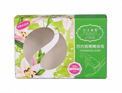 Cina contenitore d'imballaggio di sapone della carta di 350gsm C1S con rifinitura rivestita di Matt della finestra in vendita