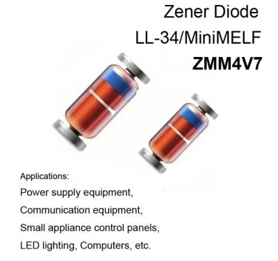 Cina ZMM4V7 LL-34/MiniMELF Zener Diode 500mw Zener Diode Manufacturer in vendita