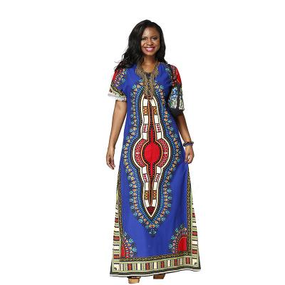Cina L'abbigliamento delle donne africane della stampa stampate cera, maxi vestito dalla breve stampa africana della manica in vendita