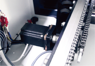 Precision motor mechanism in curing oven