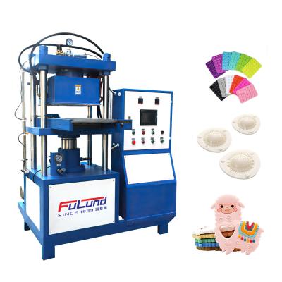 Cina FuLund factory silicone hot press liquid logo hot pressing plate vulcanizing machine silicone product making machine in vendita