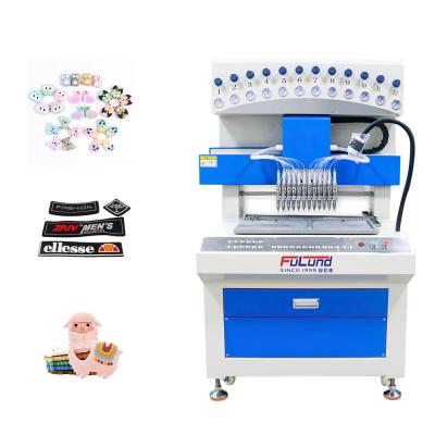 Cina Fulund dripping machinery pvc silicone 12 18 24 Color multifunctional desktop plastic injection dotting dispensing in vendita