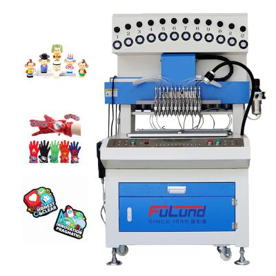 Cina Fulund Pipe Dispenser Pump Automatic Micro-injection Rubber Soft PVC Clothing Label Patch dotting Dripping Machine in vendita