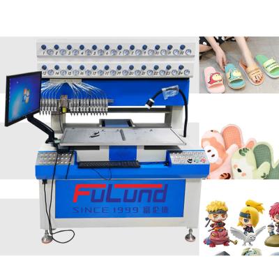 Cina Factory automatic dispening machine pvc silicone drip Soft PVC custom made rubber brooch with logo making machine in vendita