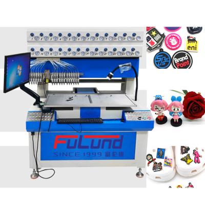 Cina The lowest price dripping equipment Logo Pvc Rubber Labels Molding Silicone Automatic Dripping Machine With Discount in vendita
