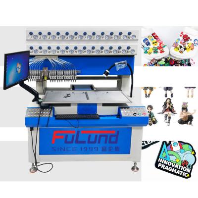 Cina 24 Colour Automatic PVC Silicone Drip Dispenser Mold Label Rubber Making Machine in vendita