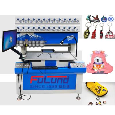 Cina Slipper Patch Making Pvc Rubber Custom Keychain Machine With Price in vendita