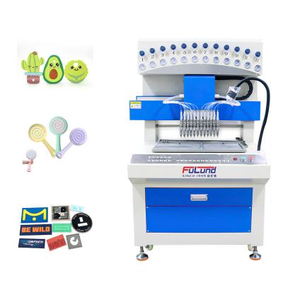 Cina dripping machinery 12 18 24 Color multifunctional useful desktop plastic injection dotting dispensing molding machine in vendita