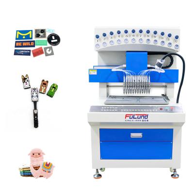 Cina Fulund 3D pvc patch label making machine silicone drip mold machine Dispensing Machinery price in vendita