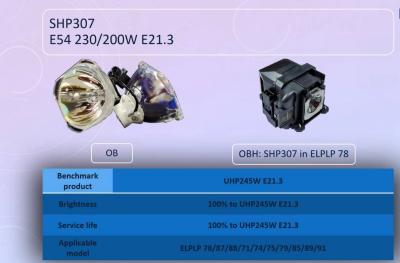 Cina Lampadine dei proiettori di Phoenix SHP307OB per ELPLP71 ELPLP74 ELPLP75 ELPLP78 ELPLP79 ELPLP85 ELPLP87 ELPLP88 ELPLP89 ELPLP91 in vendita