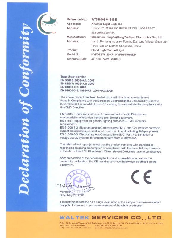 CE - Shenzhen HOYOL Intelligent Electronics Co.,Ltd