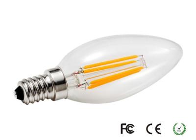 Cina Bianco naturale della lampadina della candela del filamento di Edison 4500K E12S 4W LED per gli hotel in vendita