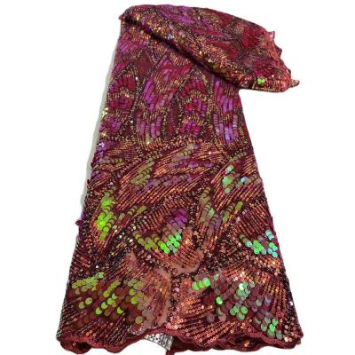 China African senegal wedding suppliers of fabrics 100% cotton african organza lace 2023 french sequins for clothing textiles for sale