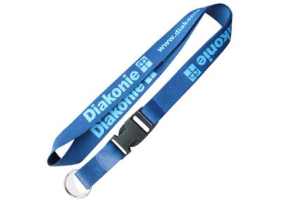 Chine Lanières promotionnelles de Keychain de carte d'identification d'impression d'écran en soie de Diakonie avec l'agrafe de point d'interruption de sécurité à vendre
