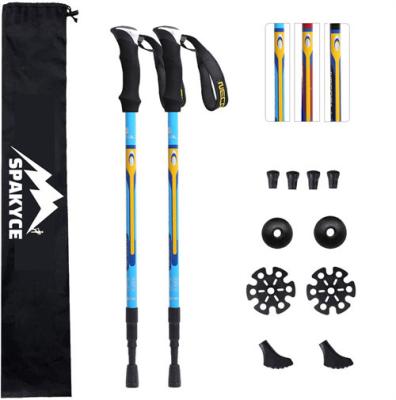 Cina Trekking telescopico Palo dell'autodifesa del bastone da passeggio di EVA Adjustable Folding Anti Shock in vendita