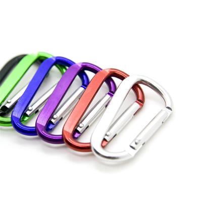 Cina Chiudendo i ganci a chiave improvvisi Logo Aluminum Carabiner Keychain su ordinazione di scalata di montagna della parte girevole in vendita