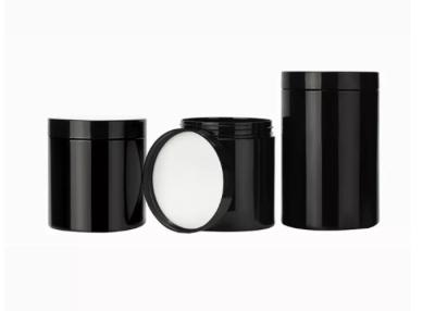 Cina Nessun barattolo cosmetico di plastica nero 250ml Shea Butter Containers vuoto di perdita in vendita