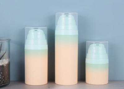 中国 円柱50ml化粧品の空気のないびんのLeakproof空のピンクの曇らされた勾配 販売のため