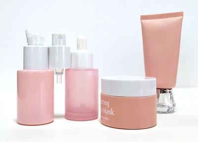Cina Matte Pink Flat Shoulder 30ml ha glassato le bottiglie di vetro del contagoccia della pompa in vendita
