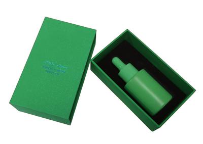 Cina il verde 10ml ha glassato il contagoccia di vetro della bottiglia del siero 30 ml della scatola di carta in vendita