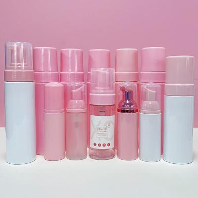 Cina Bottiglia di plastica di schiumatura della pompa della schiuma della mousse dell'erogatore di rosa 50ml 100ml 8oz della bottiglia del sapone per il lavaggio del corpo dello sciampo della pulitrice del fronte in vendita