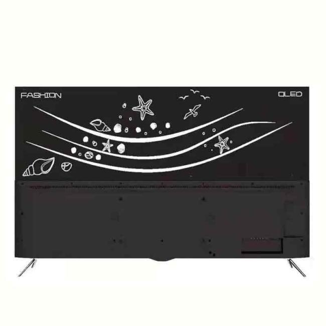 43-inch OLED Smart TV in home setting
