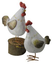 Chine Le jardin animal de coq unique de S017TC ornemente le temps résistant à vendre