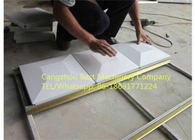 Chine Colorez le plat décoratif de tuile de mur de la machine 3D de laminage des métaux de tôle d'acier à vendre