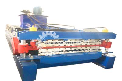 Chine Petit pain de plate-forme de plancher en métal formant la machine avec la coupe en acier hydraulique et le laminoir électrique à vendre