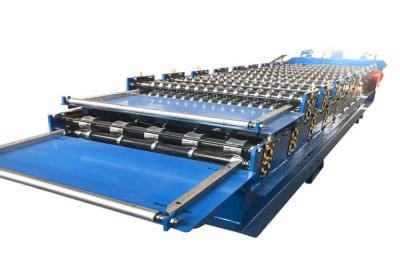 Chine Petit pain de plate-forme de plancher en métal formant la machine avec la coupe en acier hydraulique et le laminoir électrique à vendre