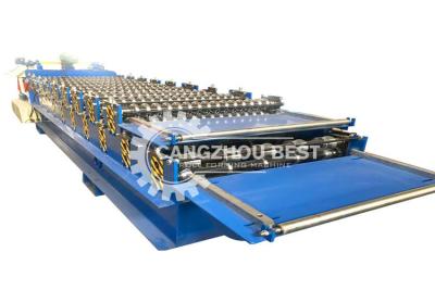 Chine Petit pain de plate-forme de plancher en métal formant la machine avec la coupe en acier hydraulique et le laminoir électrique à vendre