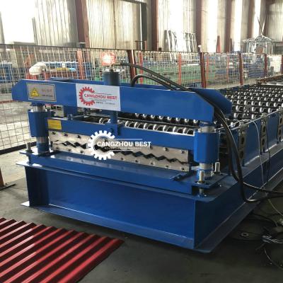 Κίνα μηχανή υλικού κατασκευής σκεπής 12m/Min 20mm ζαρωμένη για το υλικό οικοδόμησης προς πώληση
