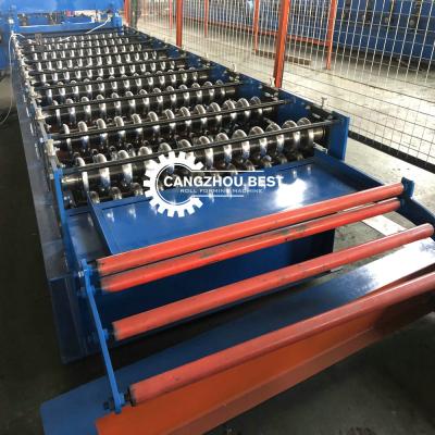 Κίνα μηχανή υλικού κατασκευής σκεπής 12m/Min 20mm ζαρωμένη για το υλικό οικοδόμησης προς πώληση