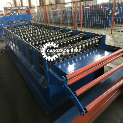 Κίνα μηχανή υλικού κατασκευής σκεπής 12m/Min 20mm ζαρωμένη για το υλικό οικοδόμησης προς πώληση