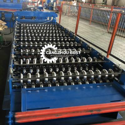 Κίνα μηχανή υλικού κατασκευής σκεπής 12m/Min 20mm ζαρωμένη για το υλικό οικοδόμησης προς πώληση