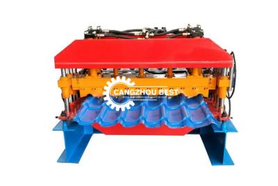 Chine Petit pain de tuile de toit du contrôle 75mm de PLC formant la machine pour des bâtiments à vendre