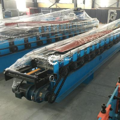 Chine Boîte de vitesse en acier Ppgi Ridge Cap Roll Forming Machine de bureau à cylindre de profil à vendre