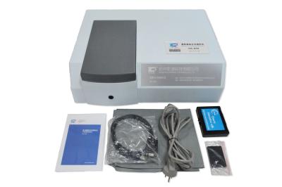 China Espectrofotómetro óptico dual de la transmitencia del benchtop del arsenal 400-700nm del sensor en venta