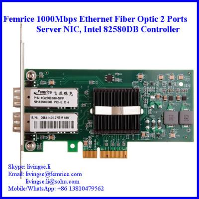 China 1 Gbps Intel 82580EB Gigabit Controller Ethernet Workstation Allication Network Adapter 1G for sale