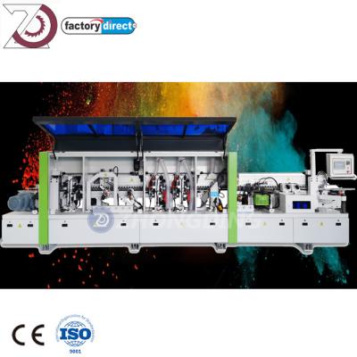 China Polishing scraping tracking trimming finishing rough trimming alignment gluing pre-milling Automatic edge banding machine for sale