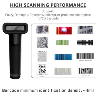 China A HS9130 Supermarket Mini Price for Storage Animal Pocket Sensor Read Wireless Handheld Qr Code Scanner with Charge bar Reader for sale