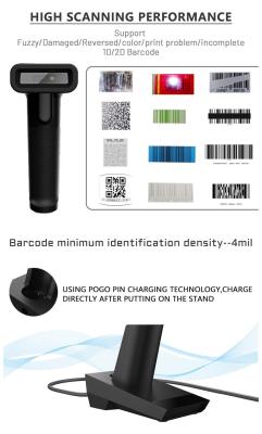 China A 1D 2D Cmos Handheld Barcode Scanner Android Wireless  bar Code Reader for sale