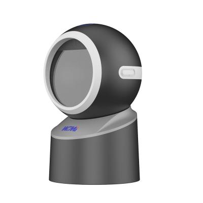 China WCMI 2D Omnidirectional USB Barcode Scanner Desktop 1D Scanners QR Bar Code Reader for Cashier Bookshop Supermarket for sale