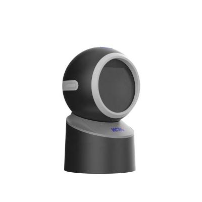 China Desktop Barcode Scanner: Hands-Free USB Wired 1D/2D for POS Systems, Supermarkets, and Bookstores for sale