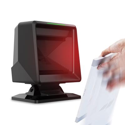 China A 2D Desktop Barcode Scanner Automatic Scanning Hands Free QR Code Reader for Supermarket for sale