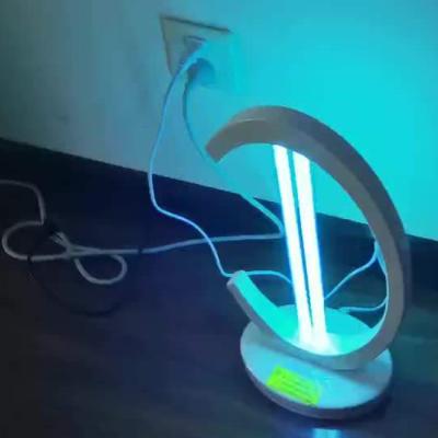 China Indoor Decoration Plastic Glass White LED Table Lamp Removal Mite for sale