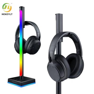China RGB Music Atmosphere Light Multi-Rhythm Mode Computer Tabletop Game Headset Stand Can Be Controlled By APP for sale