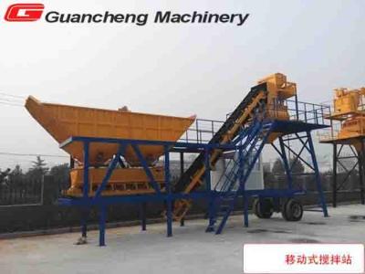Cina Centrale di betonaggio concreta mobile con il silo di cemento e muoversi facile in vendita